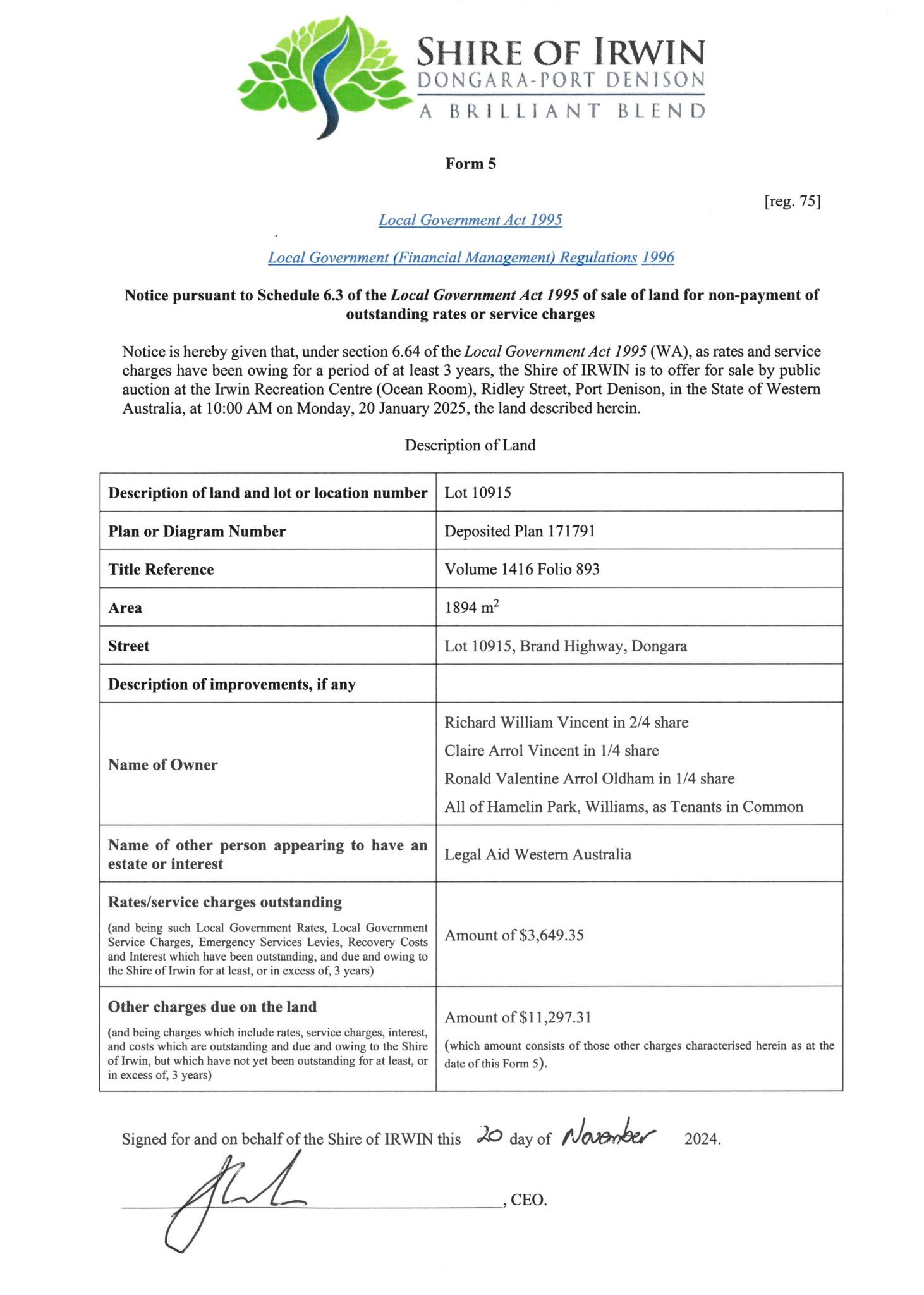 News - Shire of Irwin